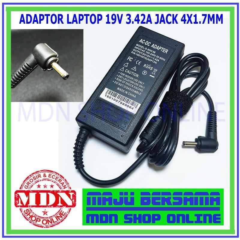 Jual Adaptor Laptop 19v 3.42a Jack 4x1.7mm Bagus Di Seller Mdn Shop ...