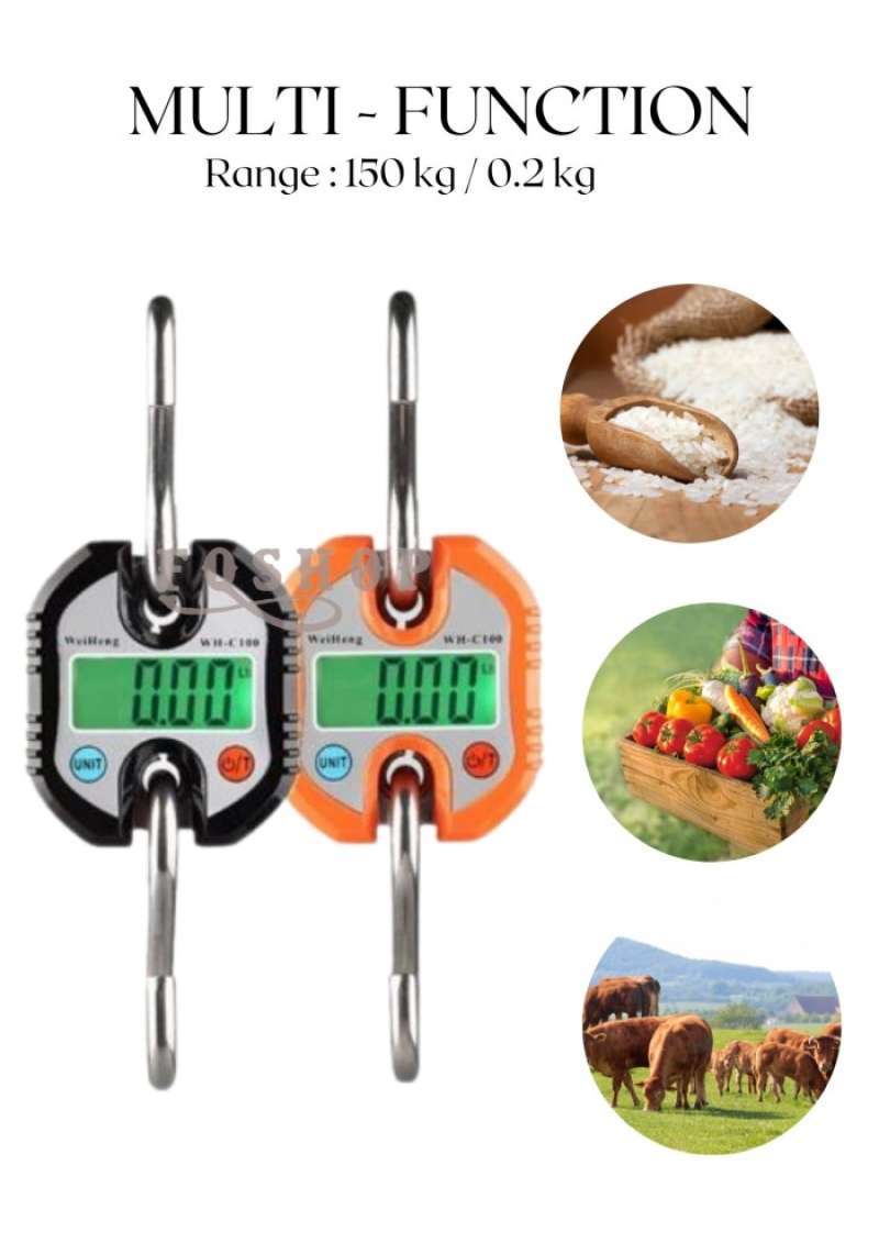 Jual Timbangan Gantung Koper Digital 150 Kg Mini Portable Scale Wh-c100 Di Seller Bena Store ...