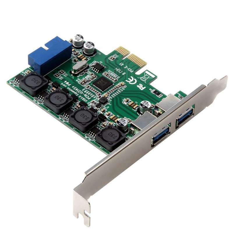 Jual PCI-E Express Extension Card with Internal 19Pin Port and Dual USB ...