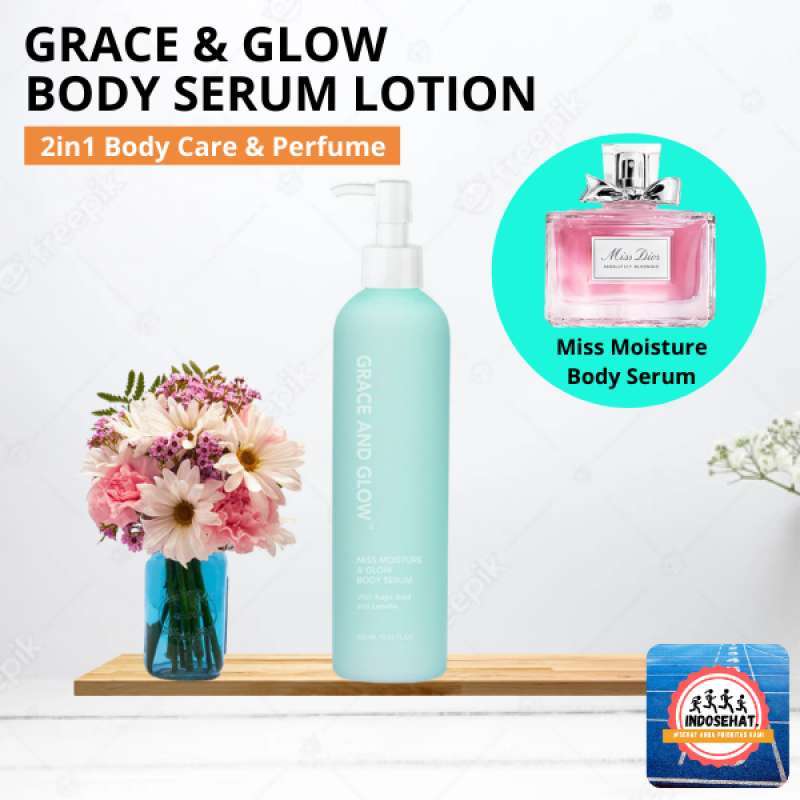 Jual GRACE AND GLOW Miss Moisture Body Serum Lotion - Krim Serum ...