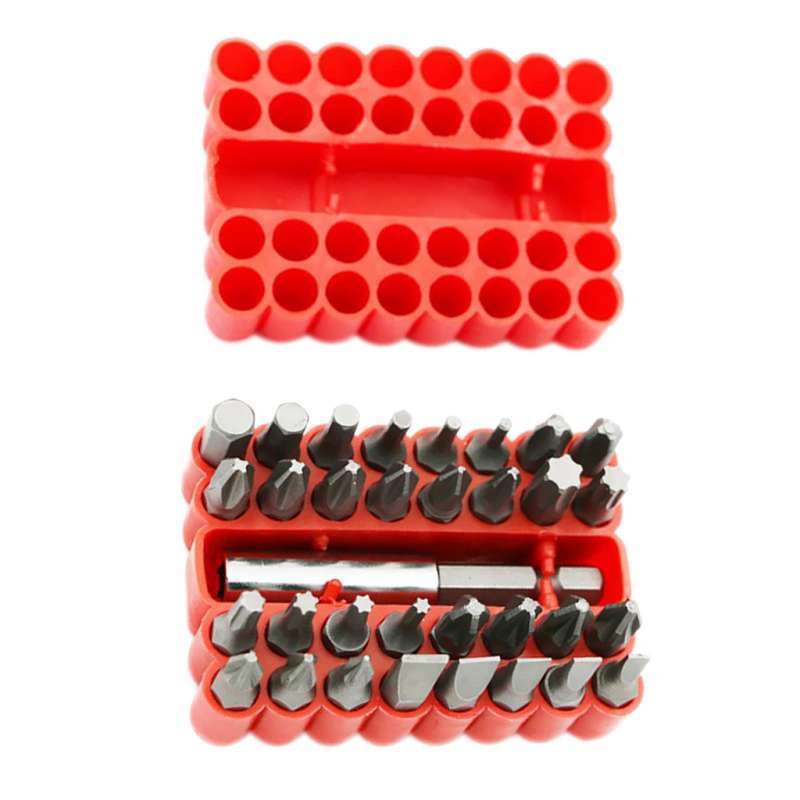 Jual 33x Magnetic Screwdriver Bit Set Hex Star Spanner Tri Wing with 1/ ...