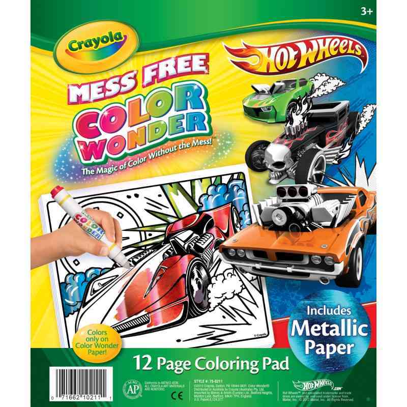 Jual Crayola Color Wonder Metallic Paper Hot Wheels CR750211 Buku ...