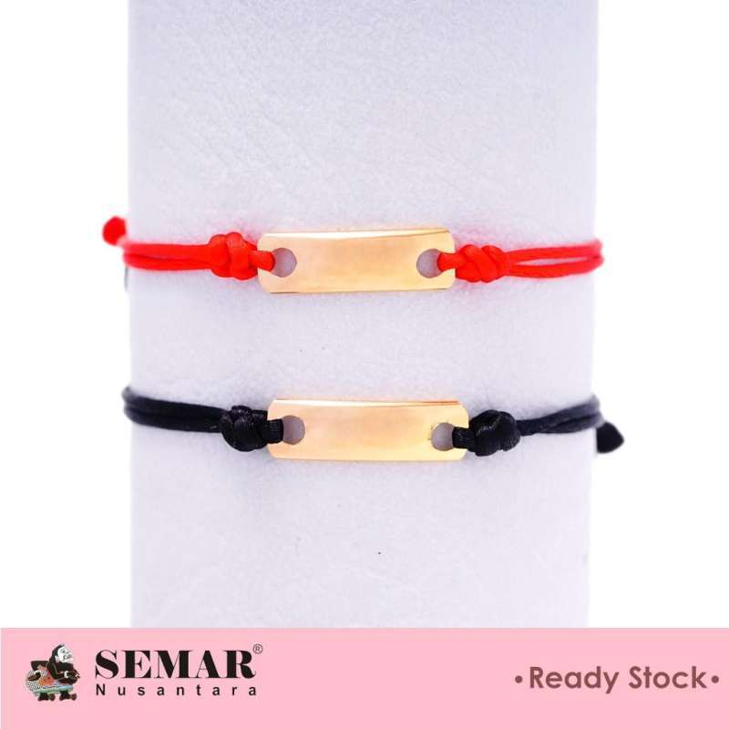 Jual Gelang Tali Mainan Emas Model Plat Kids Gold 10k Semar Nusantara ...
