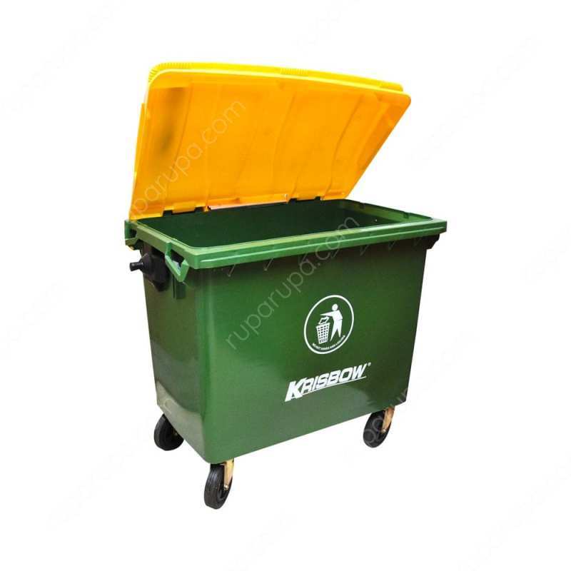 Promo Krisbow Tempat Sampah Besar Plastik Outdoor 660 liter Dustbin ...