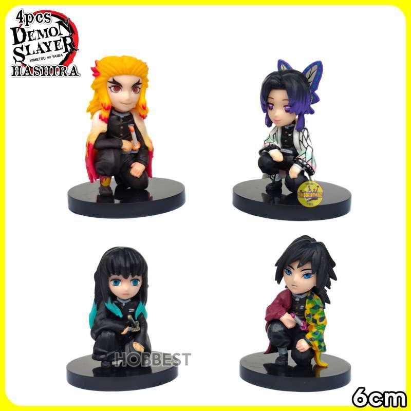 Jual Action Figure KIMETSU NO YAIBA isi 4 pcs HASHIRA - Miniatur Topper ...