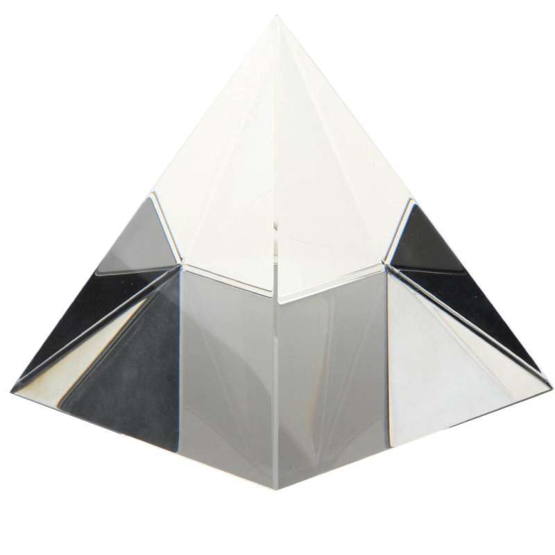 Jual 60mm Clear Optical Pyramid Crystal Prism Science Optics Ornament ...