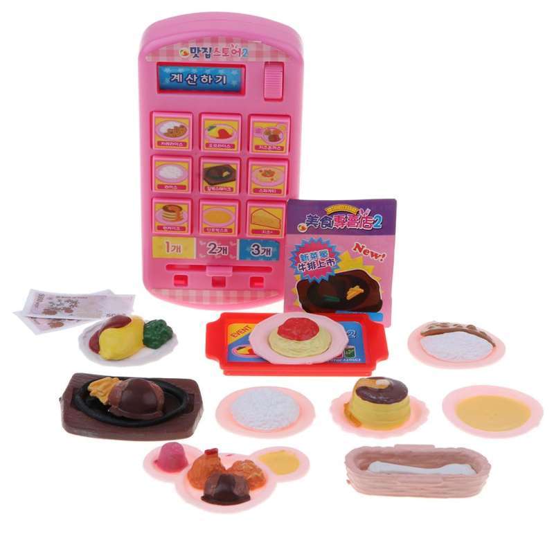 Jual Pink Food Ordering Machine Store Kit Pretend Play Toy for Kids ...