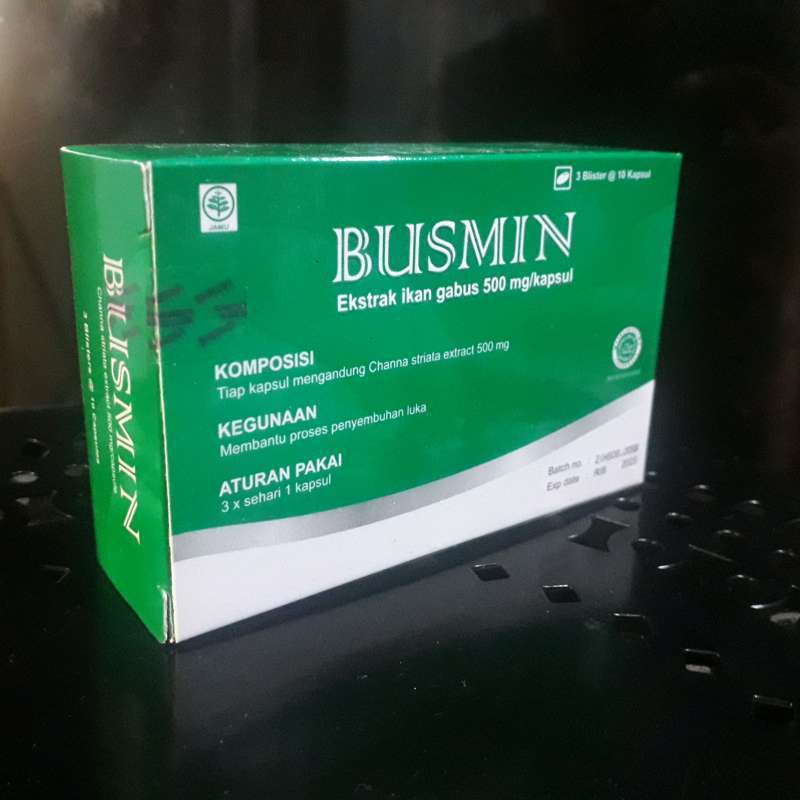 Promo BUSMIN (DUS 30 KAPSUL) EKSTRAK IKAN GABUS 500 MG Diskon 14% di ...