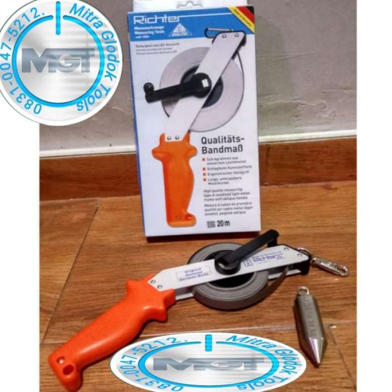 Jual Meteran minyak 20 meter Sounding Tape Oil Stainless Steel merk ...