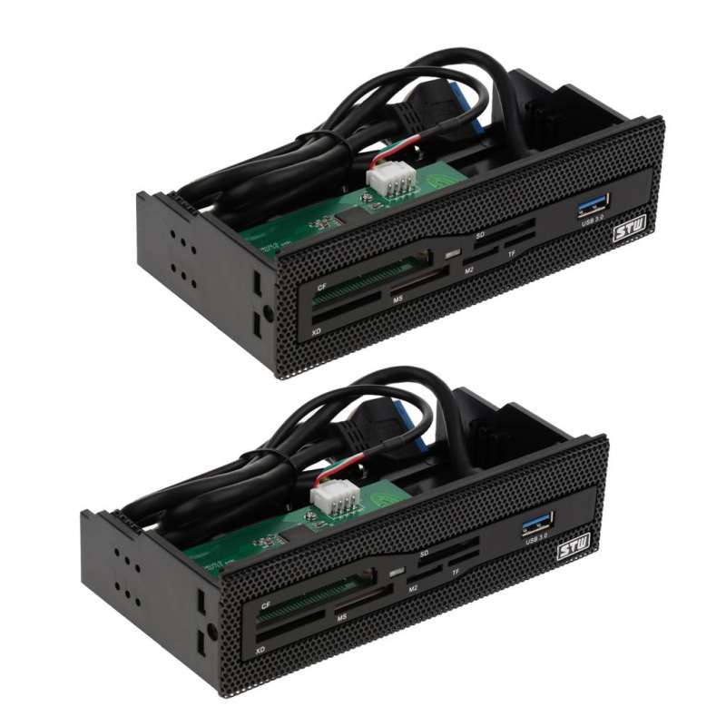 Jual 2x Usb3.0 5.25 Power Computer Case Front Panel Slot Internal Card ...