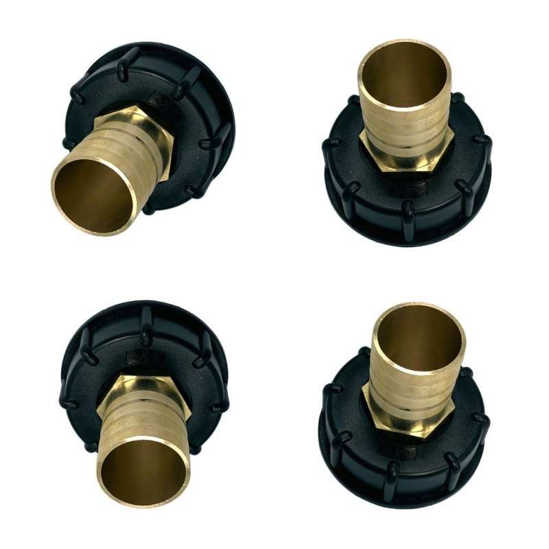 Promo 4x 32mm IBC 1000L Water Tank Tap Fitting Connector 1 Brass Hose ...