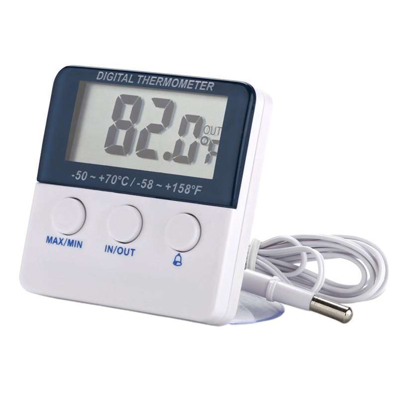Jual Digital Thermometer Large Display with Alarm Function Digital for ...