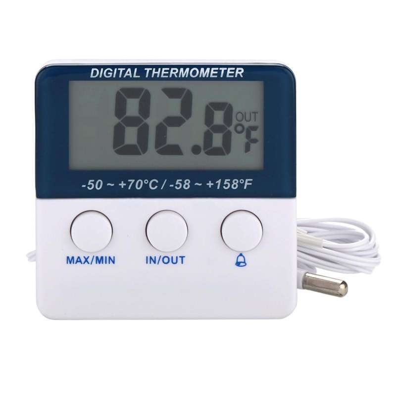 Jual Digital Thermometer Large Display with Alarm Function Digital for ...
