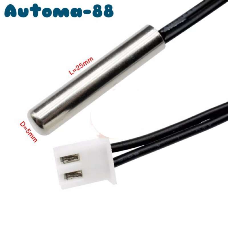 Jual Kabel Sensor Suhu 3m 3 Meter Ntc 10k Thermistor Temperature Probe ...