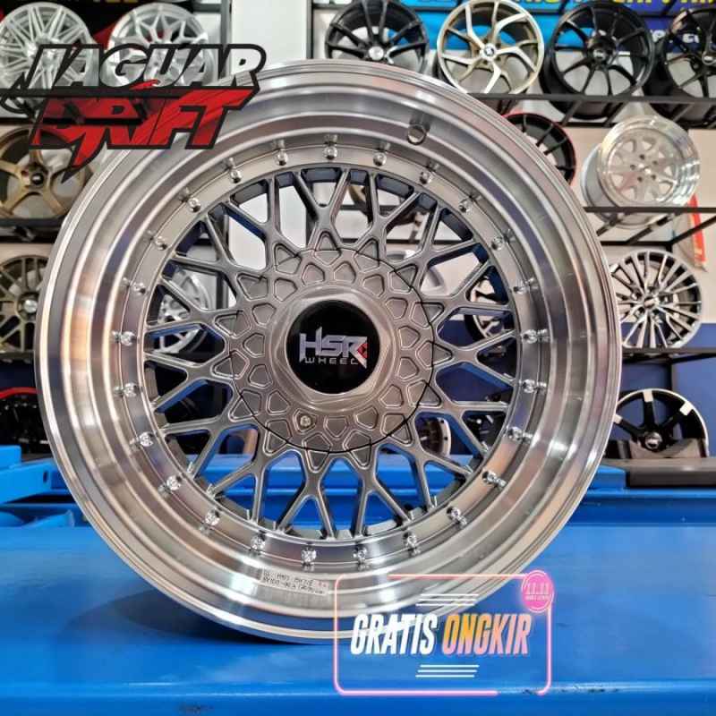 Jual Velg Mobil Ring 15x7/8 HSR RS Pcd 4x100 4x114,3 Mobilio Vios jazz yari di Seller ...