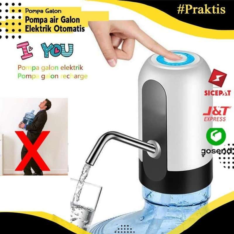 Jual Dispenser Pompa galon AIR Elektrik Listrik water Pencetan Galon ...