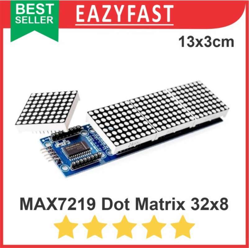 Jual Module Led Dot Matrix 32 x 8 x 8 x 4 Display With Max7219 For Arduino di Seller Eazyfast ...