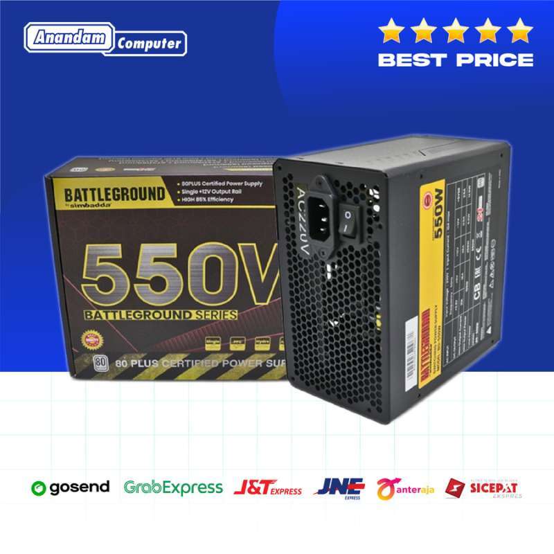 Jual Simbadda Battleground 550w 80+ Power Supply Psu Di Seller Anandam ...