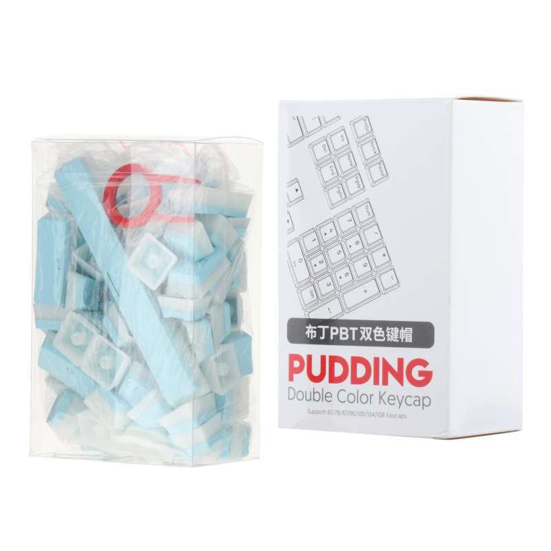 Promo PBT Pudding Keycaps Translucent 108 Keys Keycap Set for Most ...