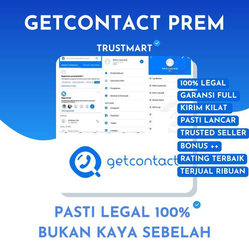 Jual GET CONTACT PREMIUM FAST FULL GARANSI 1 BULAN GETCONTACT - Jasa Liat Nomor di Seller ...