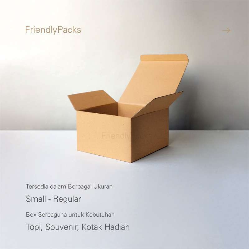 Jual Regular Cap Box Packaging Corrugated / Hat Box / Box Topi / Dus ...