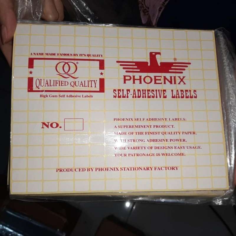 Jual Stiker Label Nama / Label Stiker / Label Harga Phoenix No 113 Di ...