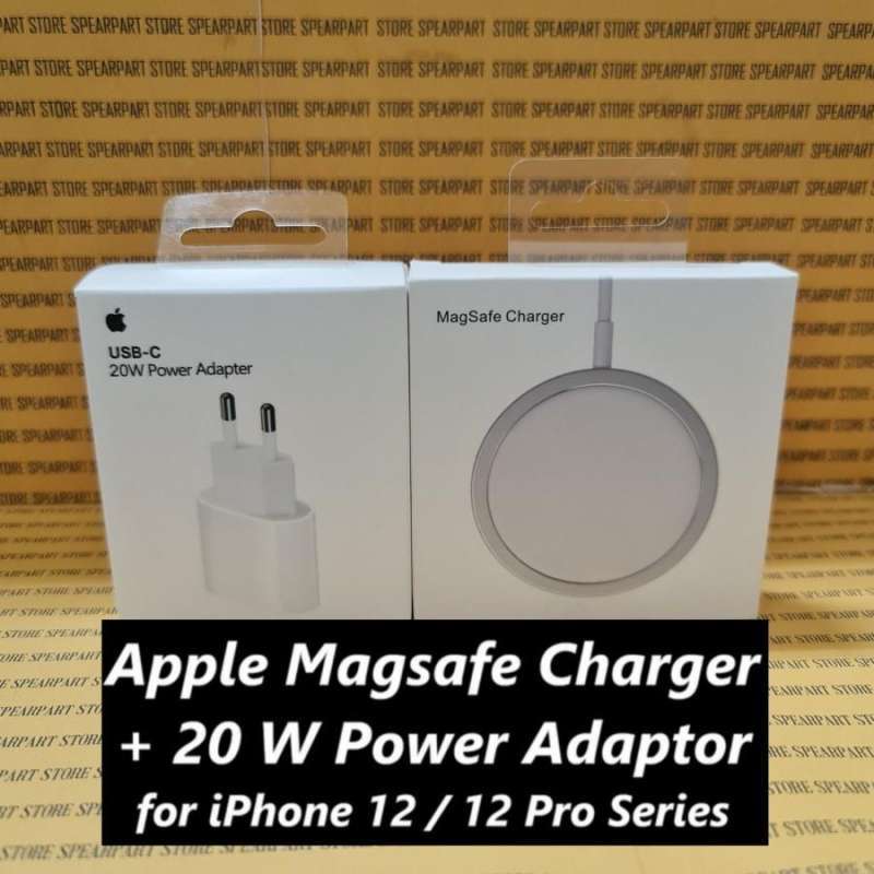 Jual Apple MagSafe Charger + Power Adapter 20w iPhone 12 Mini - Pro Max ...