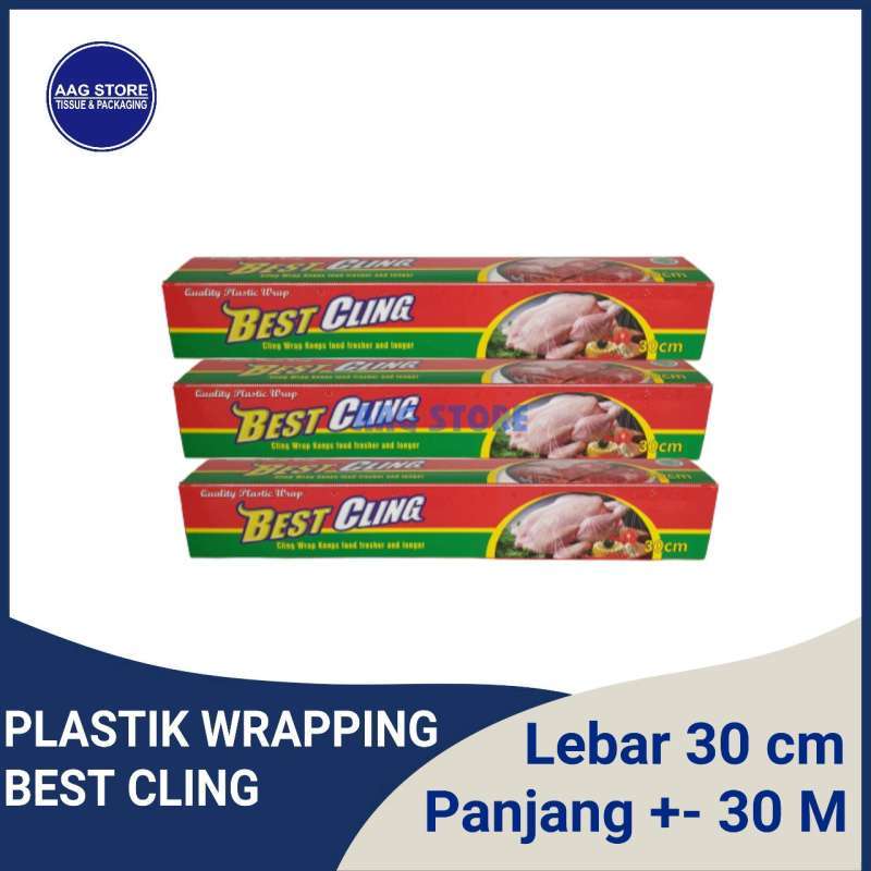 Jual BEST CLING Plastik Wrapping Makanan Sayuran 30cm di Seller AAG ...