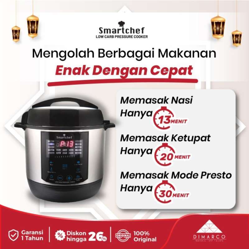 Promo SMART CHEF Rice cooker Presto Listrik Healthy Diskon 5% di Seller ...