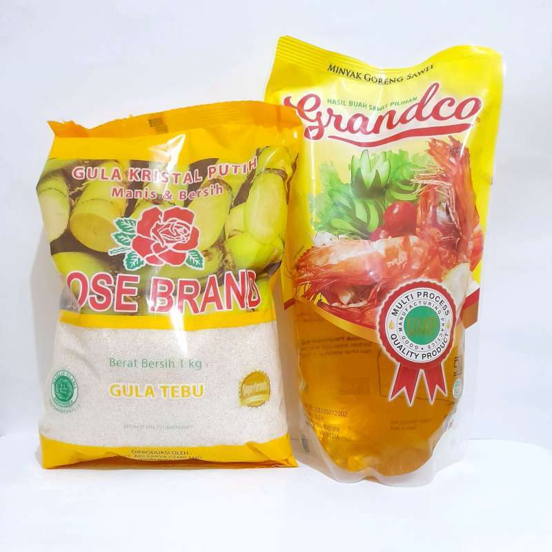 Jual Paket Sembako MIGU (Minyak dan Gula) Minyak Goreng Grandco 900 ml ...