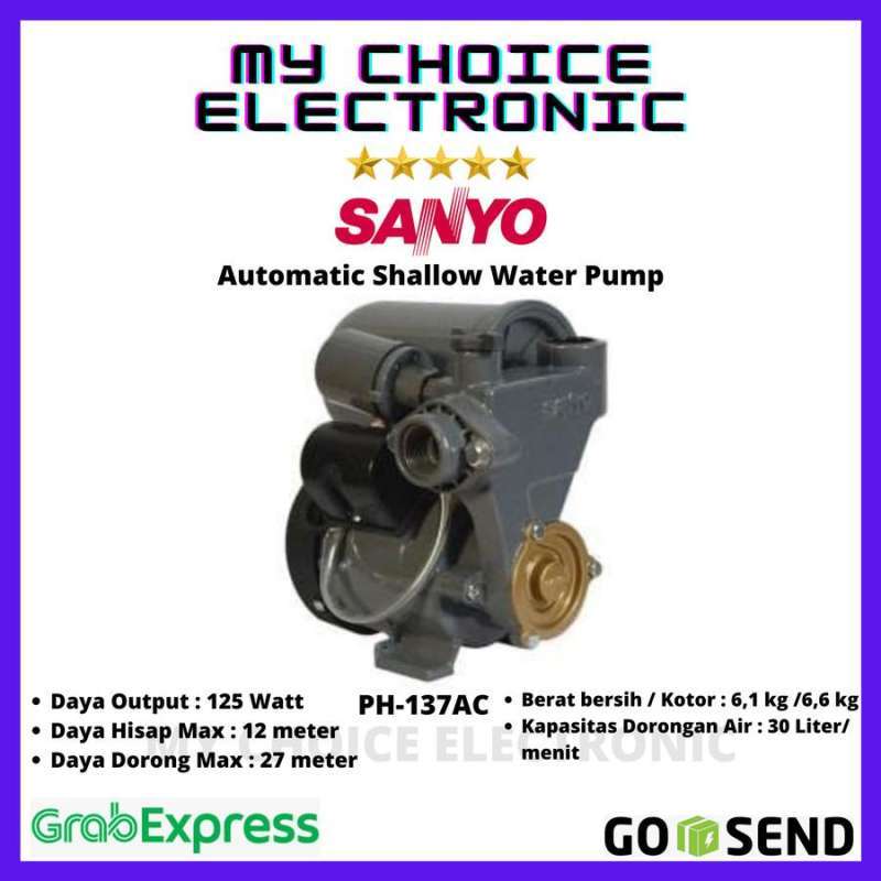 Daftar Harga Mesin Pompa Air Sanyo 125 Watt 🔥 Original & Spesifikasi ...
