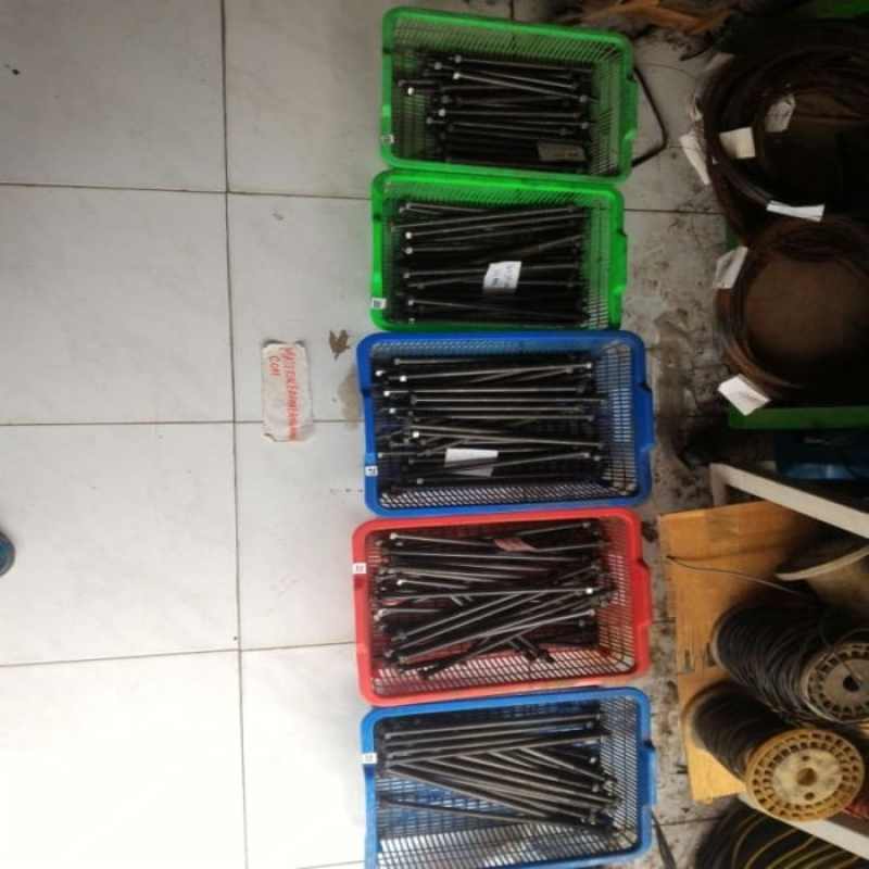 Jual Baru baut 12 inch panjang 20 cm satu set baut mur besi baja baut ...