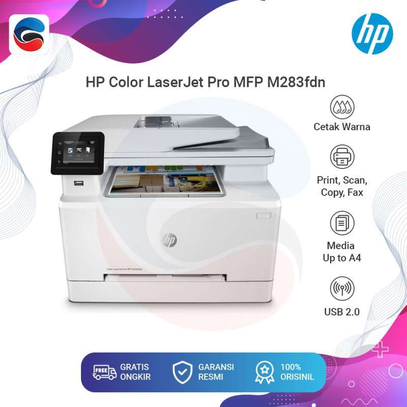 Promo HP Printer Color LaserJet Pro MFP M283FDN [7KW74A] Diskon 4% di ...