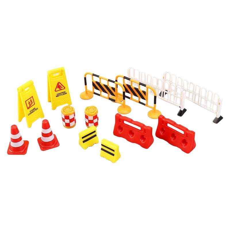 Jual Kids Road Sign Toys Kids Playset Early Educational Toys 14 Mini ...