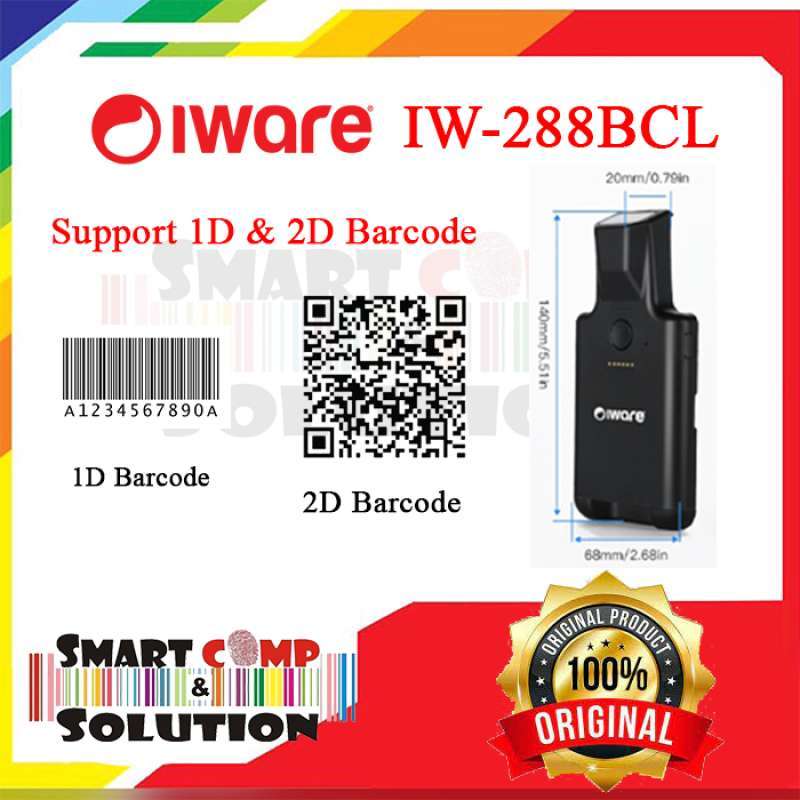 Jual Scanner Barcode 2d Wireless Bluetooth Iware Iw-288bcl / Iw288 / Iw ...