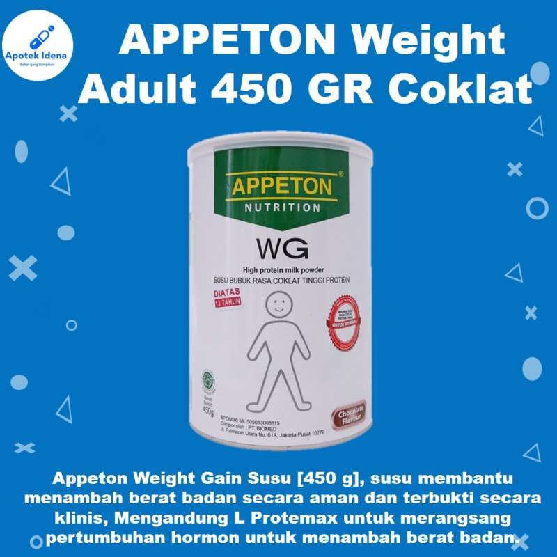 Jual APPETON Weight Gain Adult 450 GR Susu Protein Tinggi Dengan ...