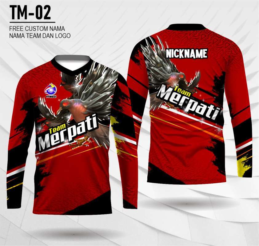 Promo Jersey team merpati baju kaos burung dara lengan panjang Diskon ...
