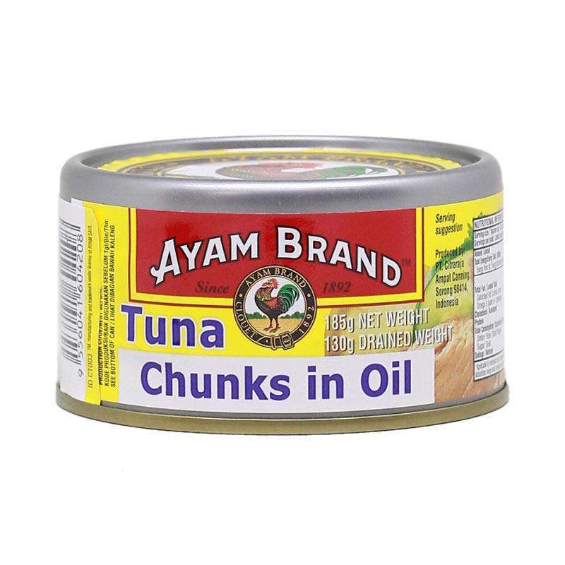 Promo Ayam brand tuna chunks in oil 150 gram (tuna dengan minyak ...