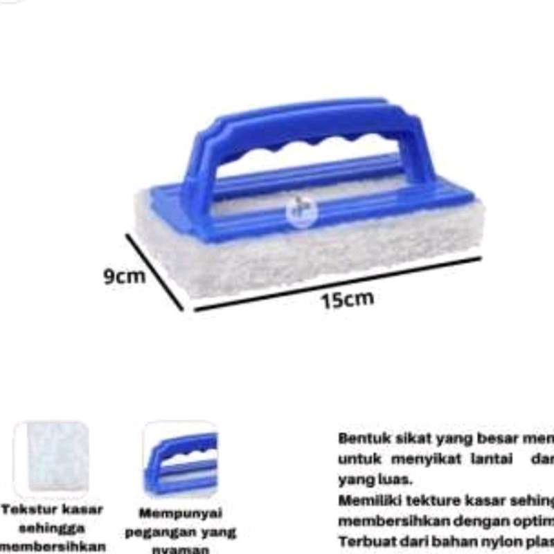Jual Tile Scrub Pad Tapas Gagang Premium Nagata Sikat Sponge Spon Kaca ...