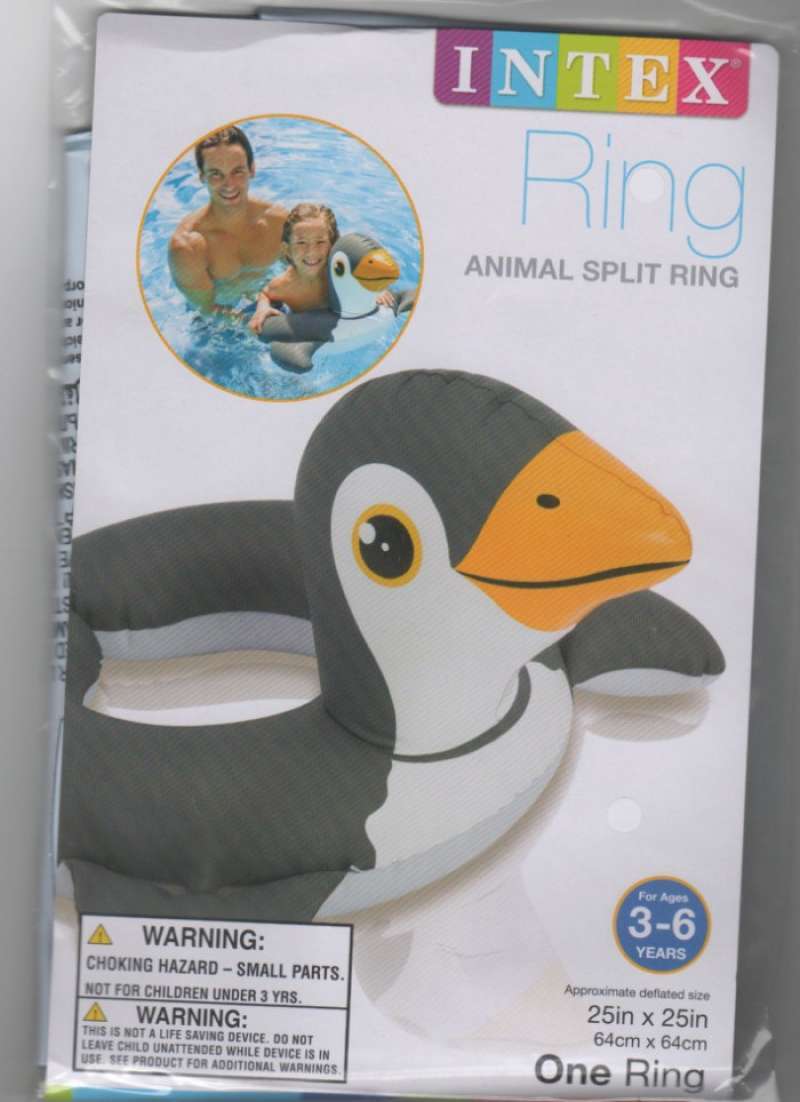 Promo Intex Animal Split Ring Penguin , Ban Pelampung Renang Anak ...