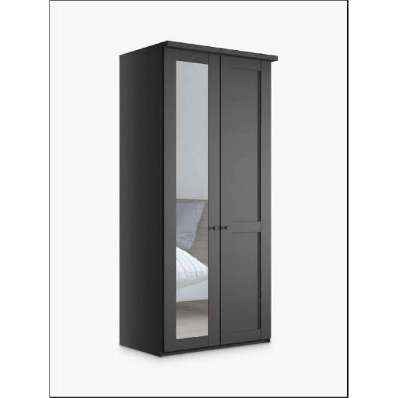 Jual Lemari cat duco 2 pintu ukuran 100 Cermin - Graphite di Seller ...
