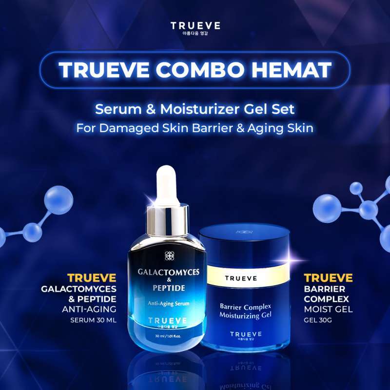 Jual Trueve Combo Hemat Serum & Moisturizer Gel Set: For Damaged Skin ...