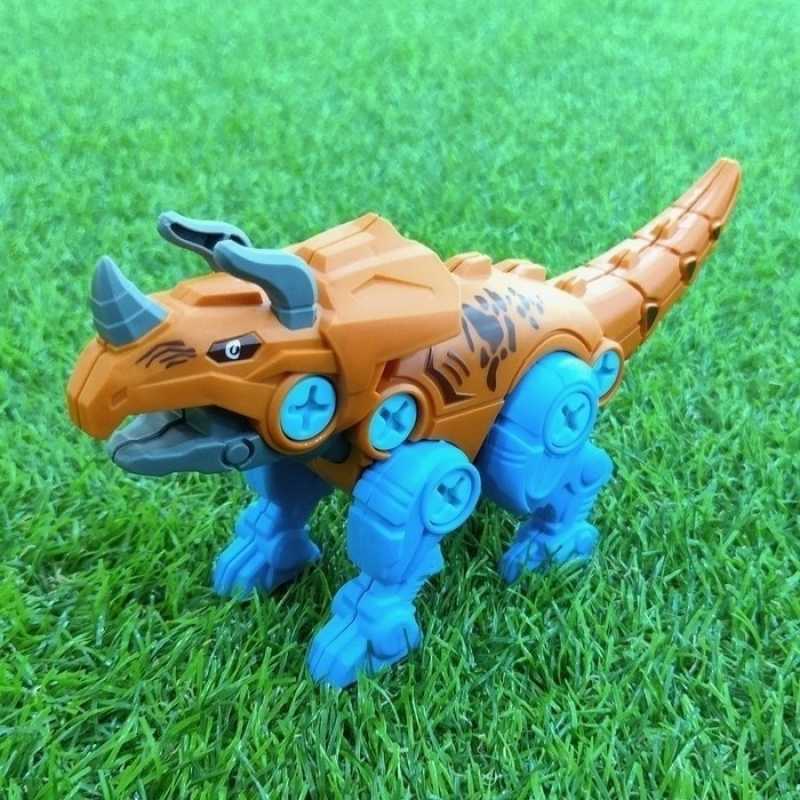 Promo MAINAN ANAK DINOSAURUS TOYS - DIY EGG DINO - TRICERATOPS POWER ...
