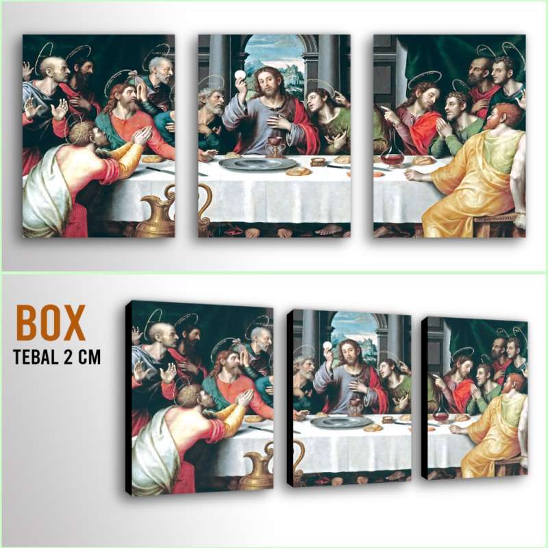 Jual Paket Hiasan Dinding Rohani Kristen - Last Supper No.3 - Box Di ...