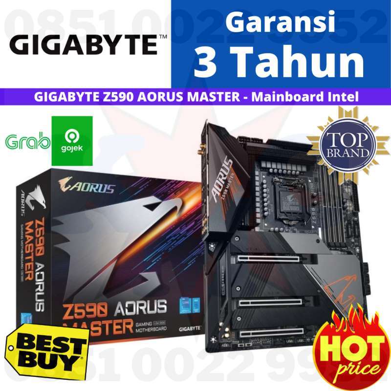 Jual Gigabyte Z590 AORUS MASTER Motherboard Socket 1200 DDR4 di Seller ...