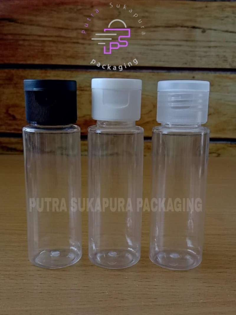 Jual Botol Fliptop 50ml RF Natural/Botol Plastik Pet 50ml - Fliptop ...