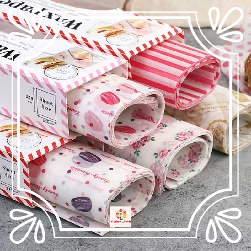 Promo wax paper / baking paper motif / kertas roti Diskon 35% di Seller ...