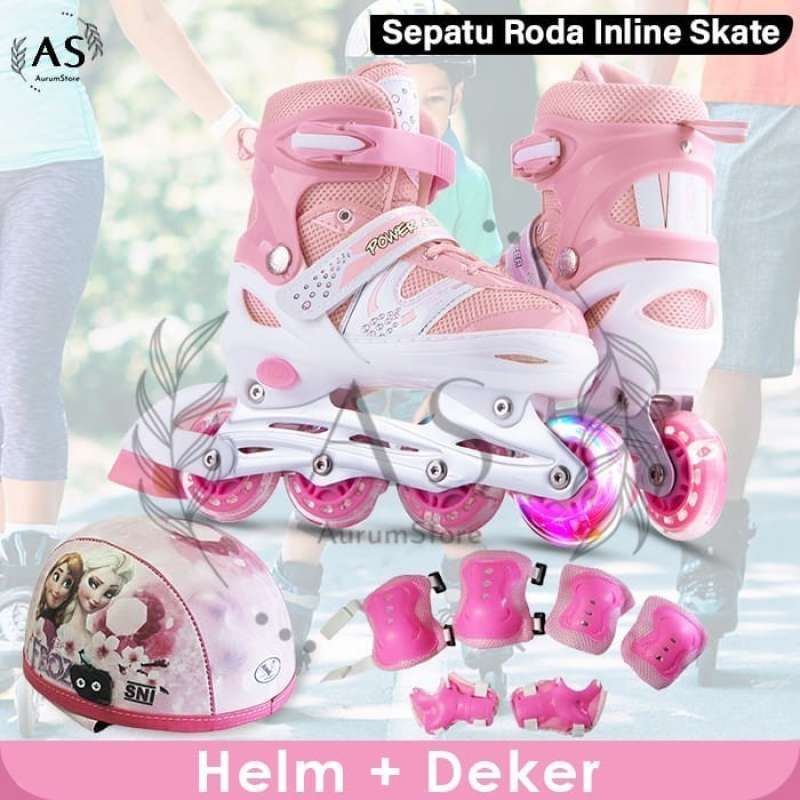 Jual SEPATU RODA ANAK DAN DEWASA Inline Power Skate+DEKKER+HELM BISA ...