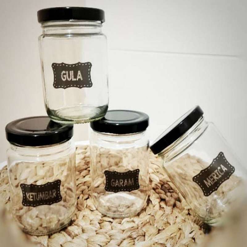 Promo Sticker Bumbu Dapur 30pcs Set Lengkap Gula Teh Kopi Garam Diskon 9 Di Seller Wildans