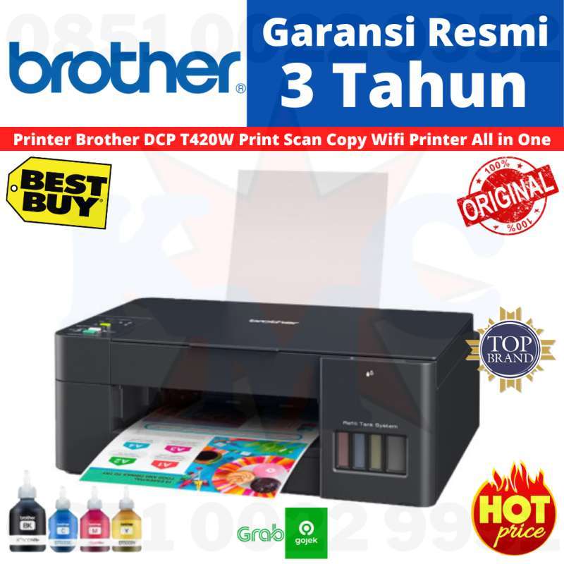 Promo Printer Brother Dcp T420w T 420w Wifi Print Scan Copy Resmi ...